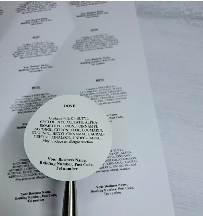 10% CLP labels in a Non Hazardous Base for Wax Melts, Room Spray, Carp ...